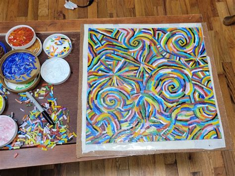 Dancing Color Rhythm Abstract Mosaic How To Mosaic Blog