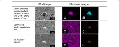 Sem Image And Eds Mapping Of Particles In Online Prepared Substitution