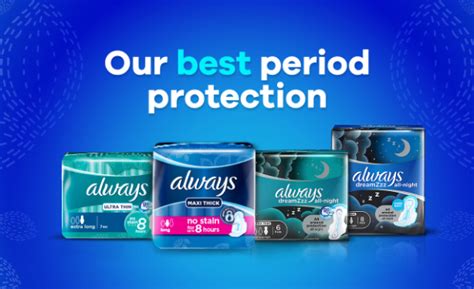 How To Choose A Sanitary Pad Types Of Sanitary Pads Always South Africa