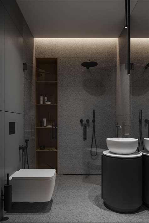 Полки в интерьере ванной комнаты | Блог L.DesignStudio