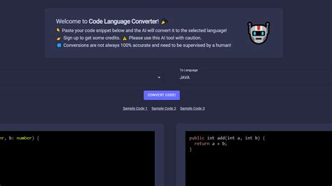 Нейросеть Code Converter Aipedia Каталог нейросетей