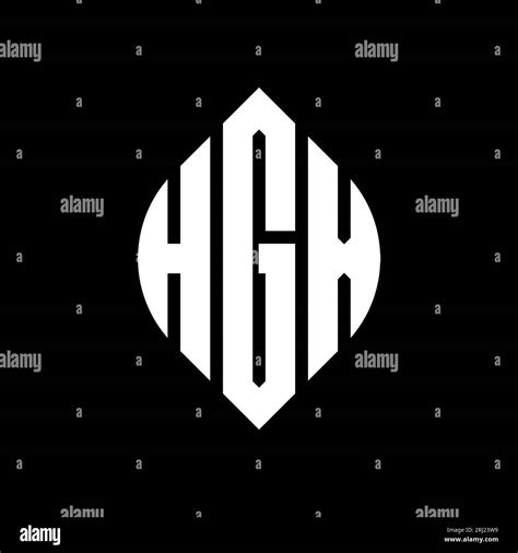 HGX Circle Letter Logo Design With Circle And Ellipse Shape HGX Ellipse Letters With