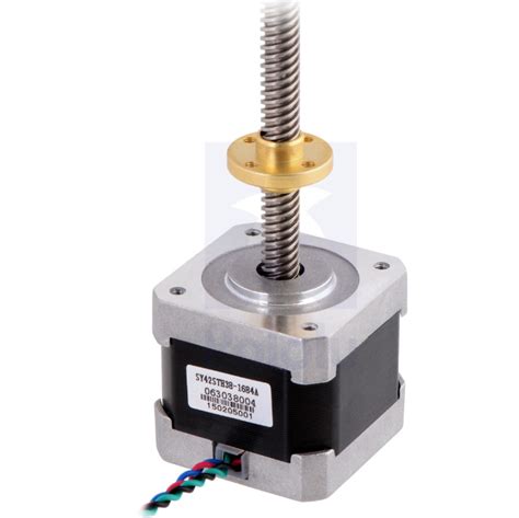 18cm 리드 스크류가있는 스테퍼 모터 바이폴라 200 steps rev 42x38mm 2 8v 1 7a
