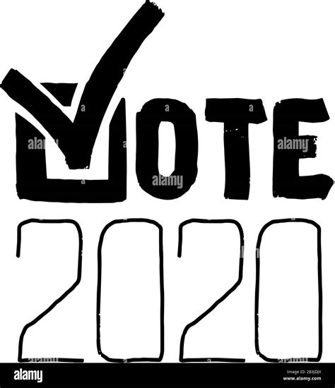 Check Mark Vote 2020 Us American Presidential Election 2020 Hand