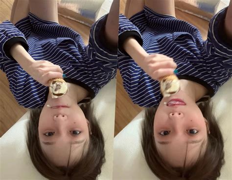 에스파 윈터 바지는 안 입었나…오버핏 티셔츠 아래 극세사 각선미 노출