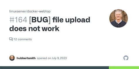 BUG File Upload Does Not Work Issue 164 Linuxserver Docker