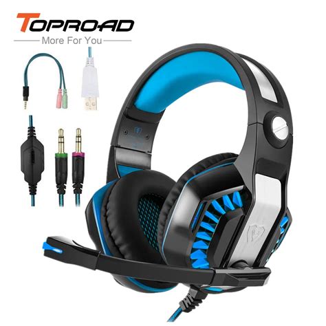 Aliexpress Com Buy Toproad Led Gaming Headphone For Ps Psp Pc Gamer Headset With Adapter