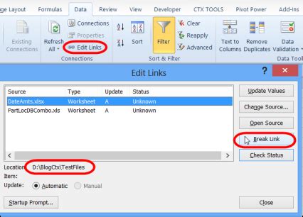 Find External Links In An Excel File Contextures Blog