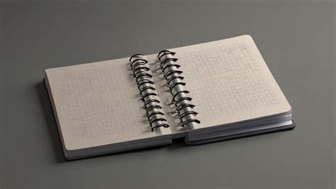 Mockup Notebook With A Spiral Binding Premium Ai Generated Image