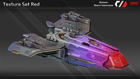 3d Model Spaceship Hellion Class Frigate Vr Ar Low Poly Cgtrader