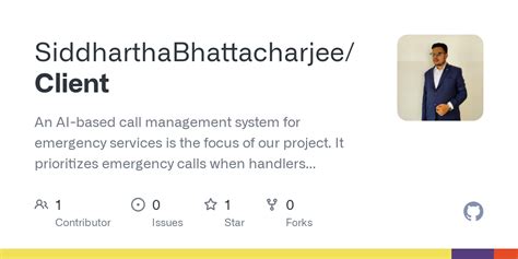 GitHub SiddharthaBhattacharjee Client An AI Based Call Management System For Emergency