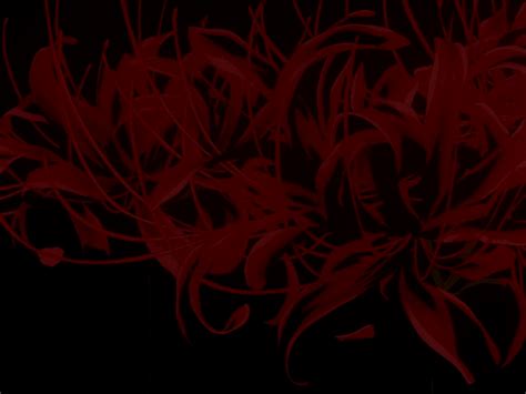 Abstract Red Flower  Art Dark Red Banner  Red And Black