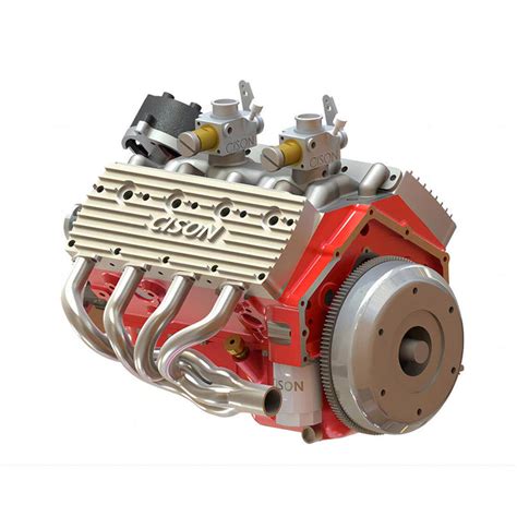 Enjomor V12 Engine Gs V12 72cc Dohc 4 Stroke 12 Cylinder 48 Valve Wate