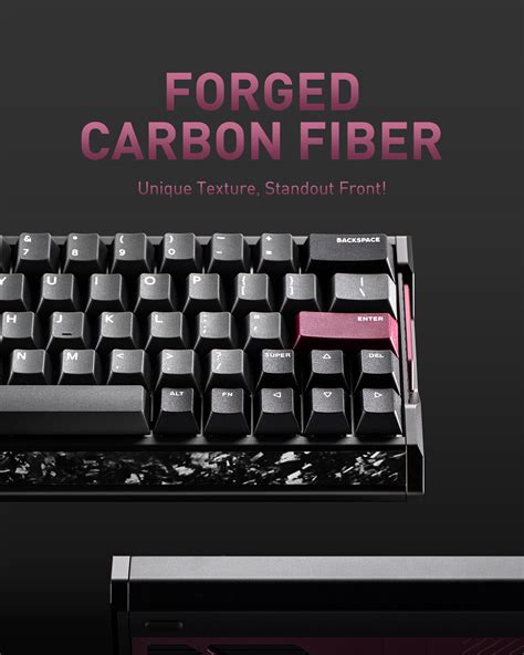 New Premium Hall Effect Gaming Keyboard Teased With Flashy Carbon Fibre Accents Aluminium Build