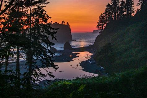 Ruby Beach Sunset Reflection Ruby Beach WA Etsy