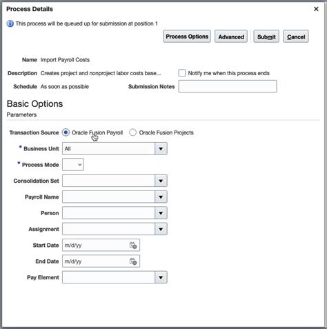 Oracle Payroll Cost Distribution To Projects Using Labor Schedules