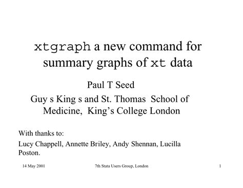 Pdf Xtgraph Summary Graphs Of Xt Data
