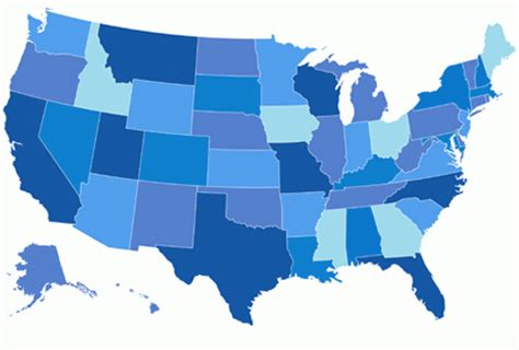 Retirement Friendly States Map Printable Map