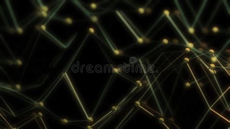Cybernetic Connected Plexus Structure Gold Landscape Stock Video Video Of Mesh Futuristic