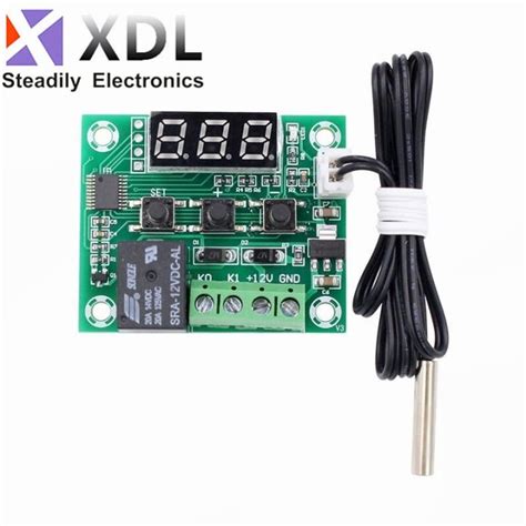1pcs 12v Digital Temp Thermostat Temperature Controller Sensor Relay