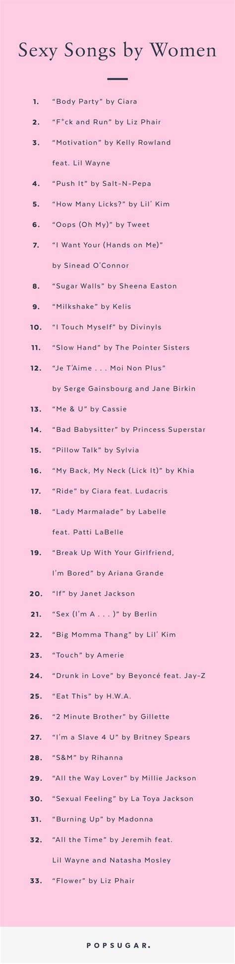 Sexually Explicit Songs By Women POPSUGAR Love Sex Photo