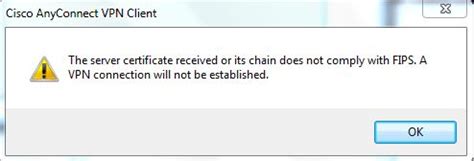 Ssl Vpn Certificate Error Cisco Community