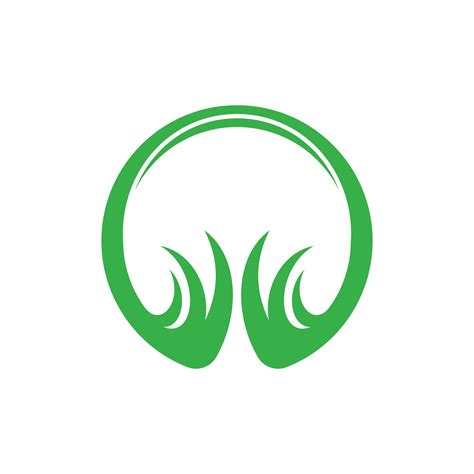 Grass In Circle Logo Design Template Vector Suitable For Your Company 25425184 Vector Art At