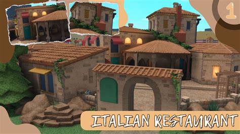 Building An Italian Restaurant Speedbuild Bloxburg Youtube