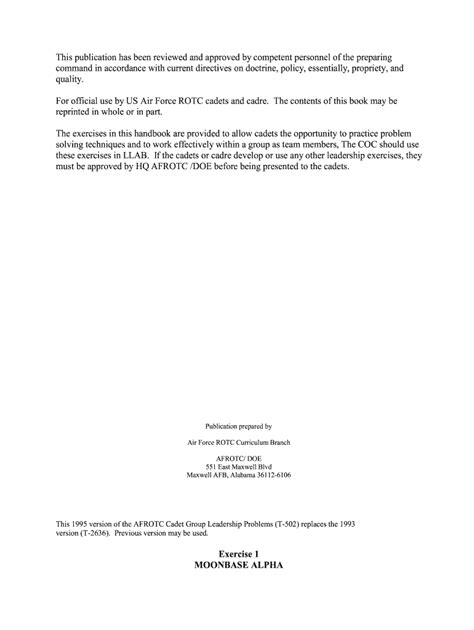 Group Leadership Projects Afrotc Fill Online Printable Fillable Blank Pdffiller