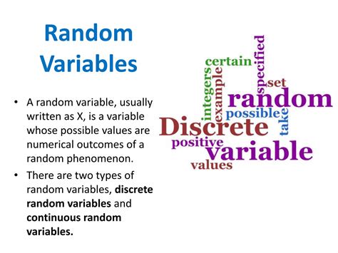 Discrete And Continuous Random Variables Pptx