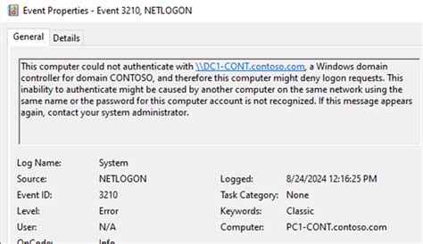 已加入網域的裝置與其網域之間的信任關係中斷 Windows Server Microsoft Learn