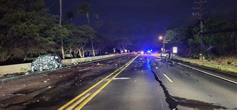 Deadly Head On Crash At A M On Maui Highway Kills People Big Island Now