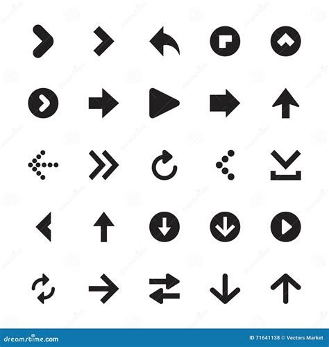 Mini Arrows Vector Icons Stock Illustration Illustration Of Midpoint