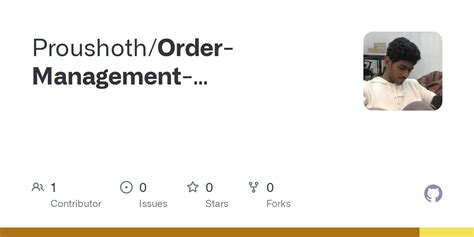 Github Proushoth Order Management Microservice