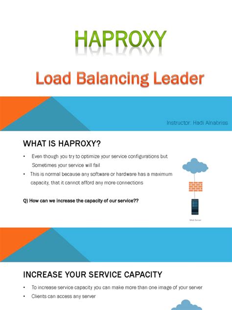 Haproxy Load Balancer Pdf Load Balancing Computing Transmission