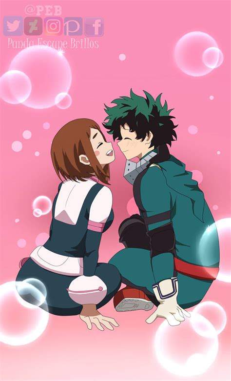 Deku And Uraraka By Peb99 On Deviantart