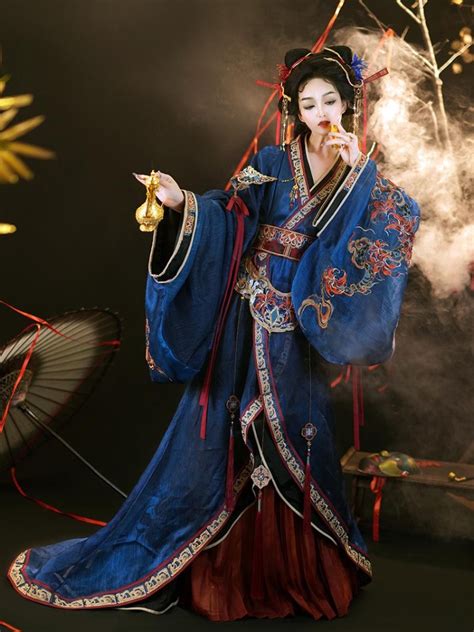 Womens Chinese Traditional Dress Wei Jin Style Hanfu Fashion Hanfu