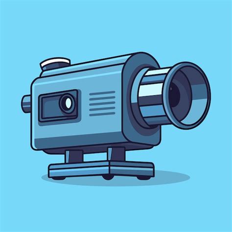 Premium Vector Vintage Cinema Projector Vector Illustration