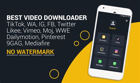 Snap Tik Tok Video Downloader Apk Download For Android Latest Version