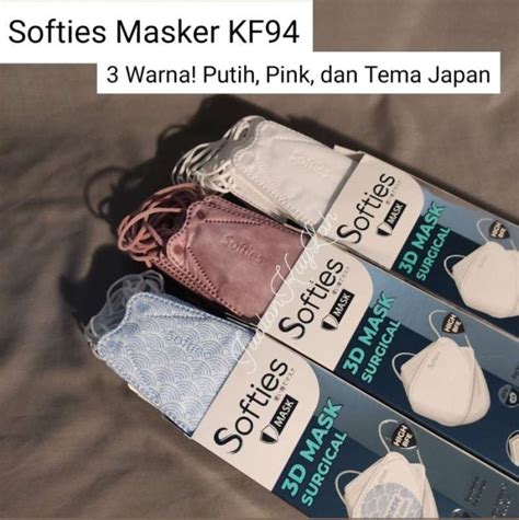 Promo Masker Kf 94 Softies Per Box 3d Mask Surgical 4 Ply Murah Meriah