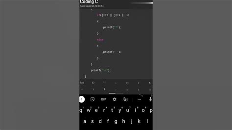 C Language Program Pattern In C Language Program C Language Programming Youtube