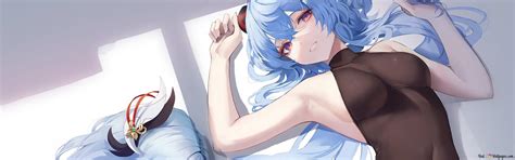 Two Sexy Anime Girl Lying On The Floor Genshin Impact Hd Wallpaper Download