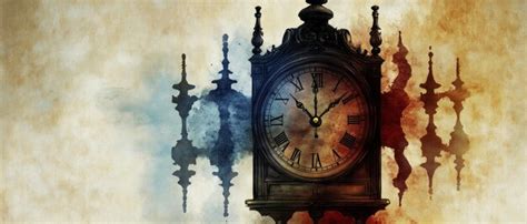 Temporal Echoes Pendulum Clock Premium Ai Generated Image