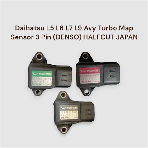 Daihatsu L5 L6 L7 L9 Avy Turbo Map Sensor 3 Pin Denso Halfcut Japan