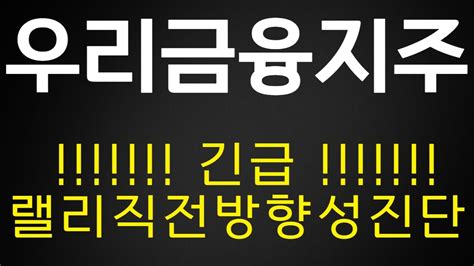 우리금융지주 우리금융지주주가 우리금융지주주가전망 우리금융지주주가분석 우리금융지주목표가 우리금융지주분석 Youtube