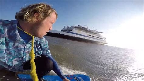 How To Surf A Ferry Ship Bow Wake The Surf Slab