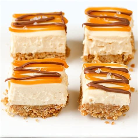 No Bake Salted Caramel Cheesecake Bites Nickys Kitchen Sanctuary