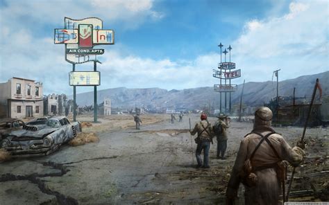 Fallout New Vegas Concept Art 4k Uhd Wallpaper For Ultrahd Desktop And