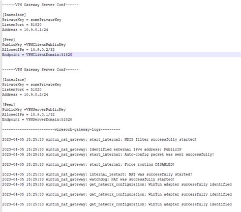 WireSock VPN Gateway NAT Problem NT KERNEL