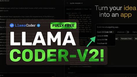 Llama Deepseek Coder V2 This Fully Free Coder Beats V0 And Bolt Youtube